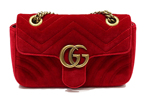 sac gucci gg en velours rouge anse et fermoir dore vieilli ...